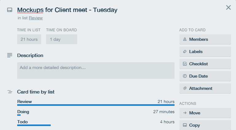 Time in List by Blue Cat Power-Up | Trello
